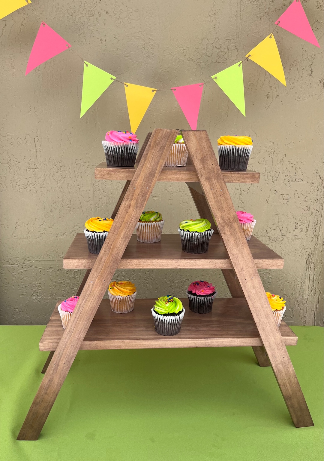 Dessert Ladder Rustic Cupcake, Cake or Sweets Display for Wedding or ...