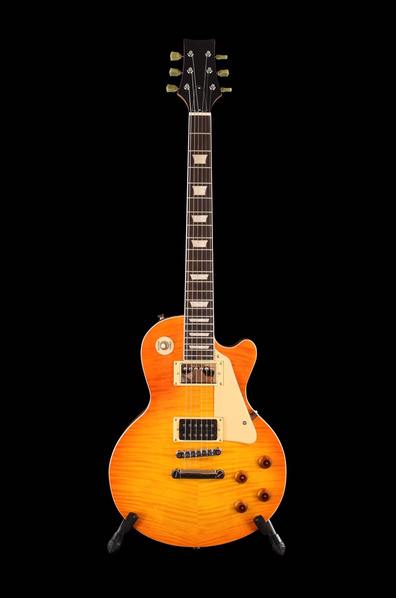Single Cut Orange Burst Electric Guitar 6 String - Etsy