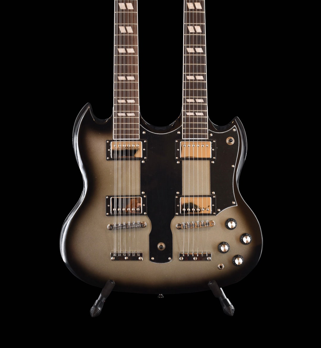 Double Neck 12/6 Silverburst Electric Guitar - Etsy