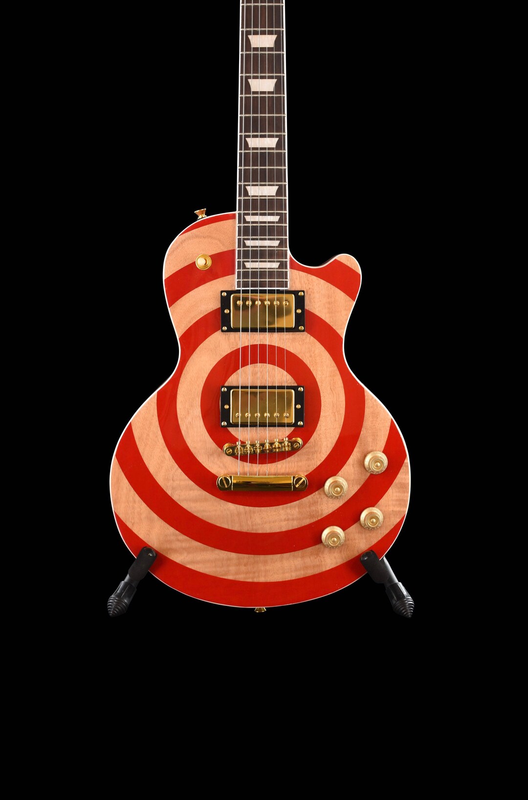 Single Cut Bullseye Red Electric Guitar 6 String - Etsy