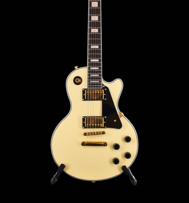 Single Cut Cream/gold Electric Guitar 6 String - Etsy