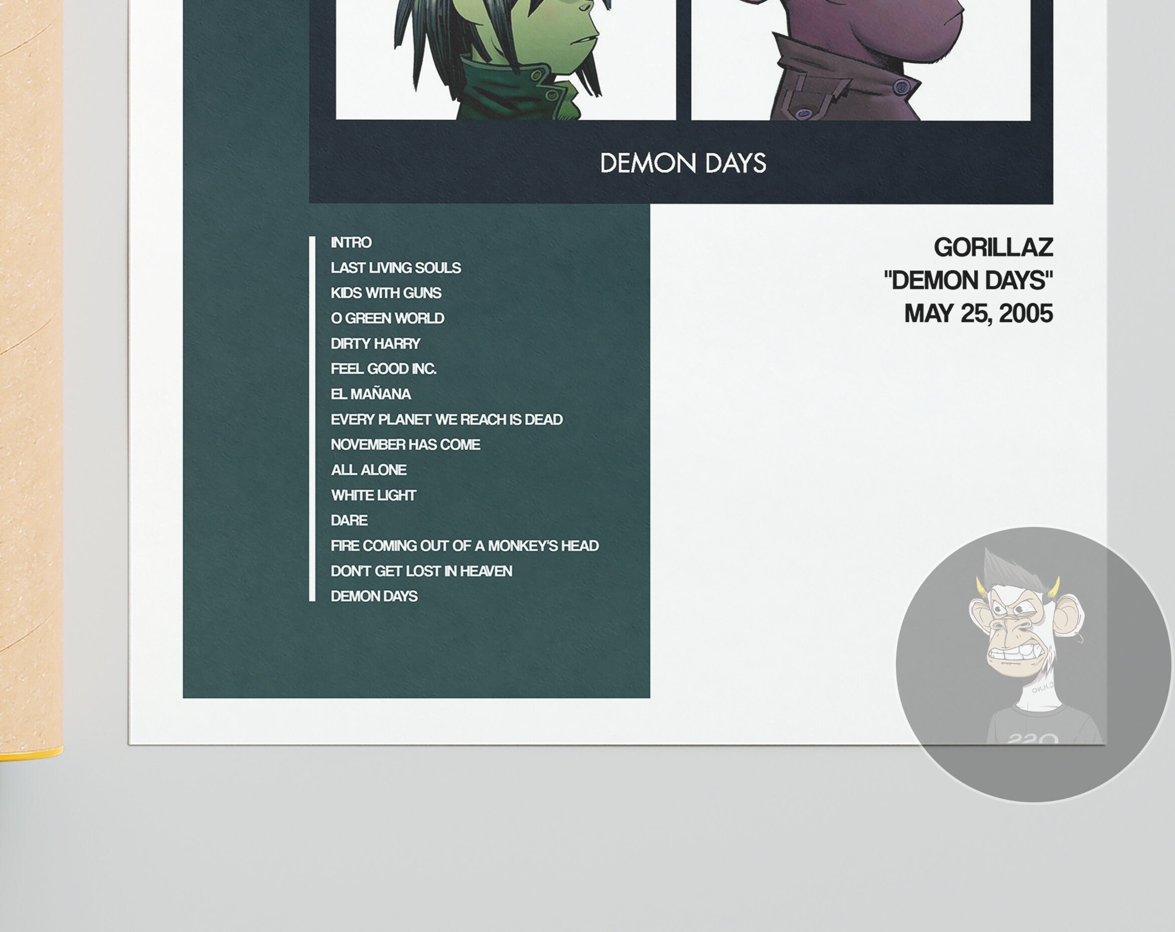 Gorillaz Demon Days Album Cover Poster - Etsy Australia