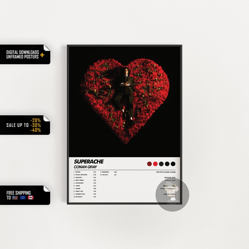Conan Gray Superache Album Cover Poster Create Your Own - Etsy Australia