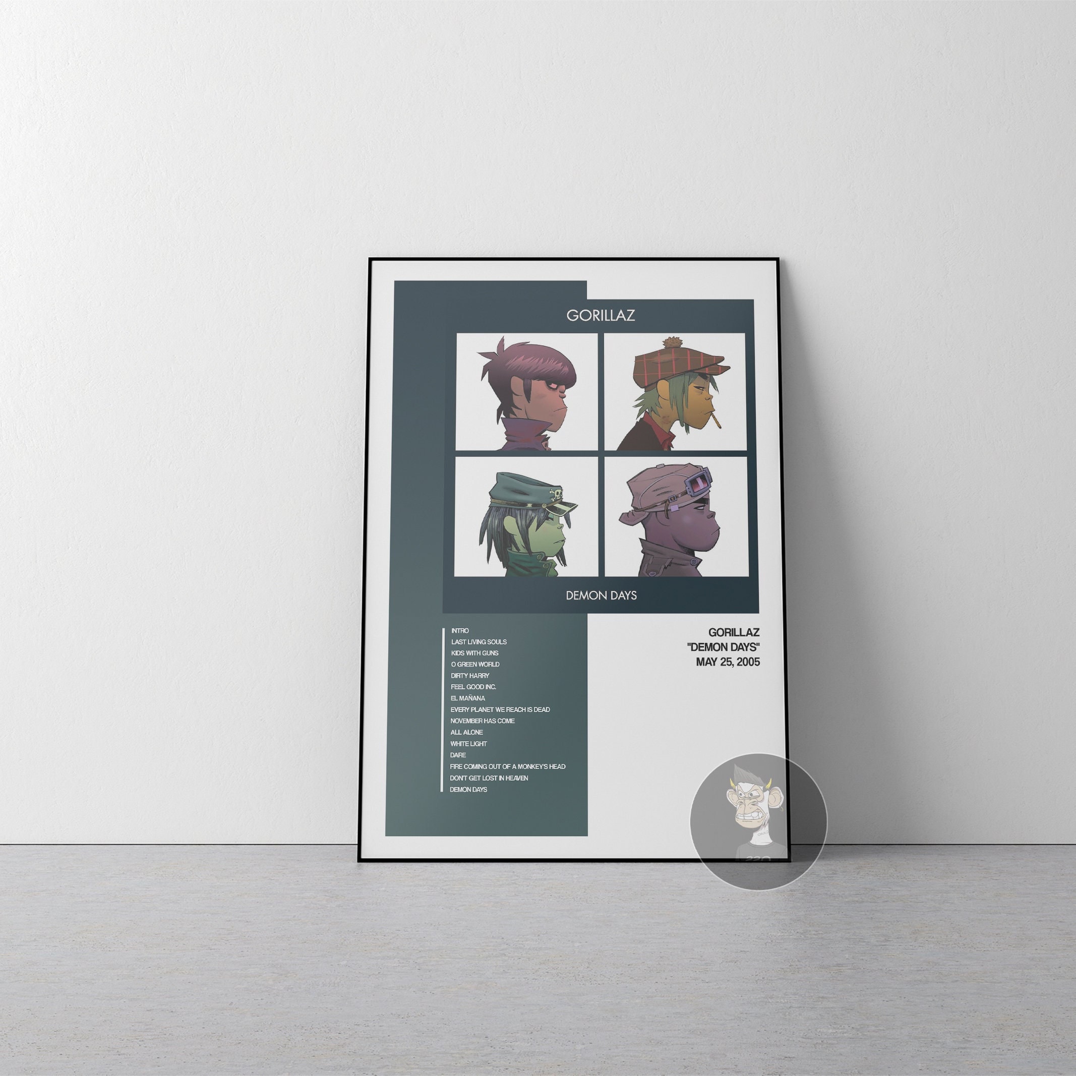 Gorillaz Demon Days Album Cover Poster - Etsy Australia