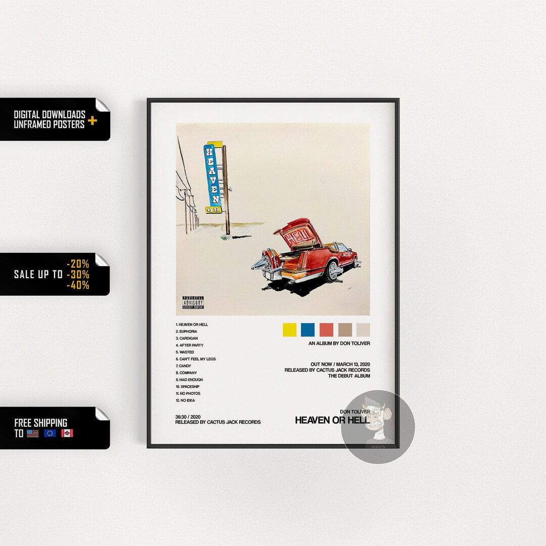 Don Toliver Heaven or Hell Album Cover Poster - Etsy