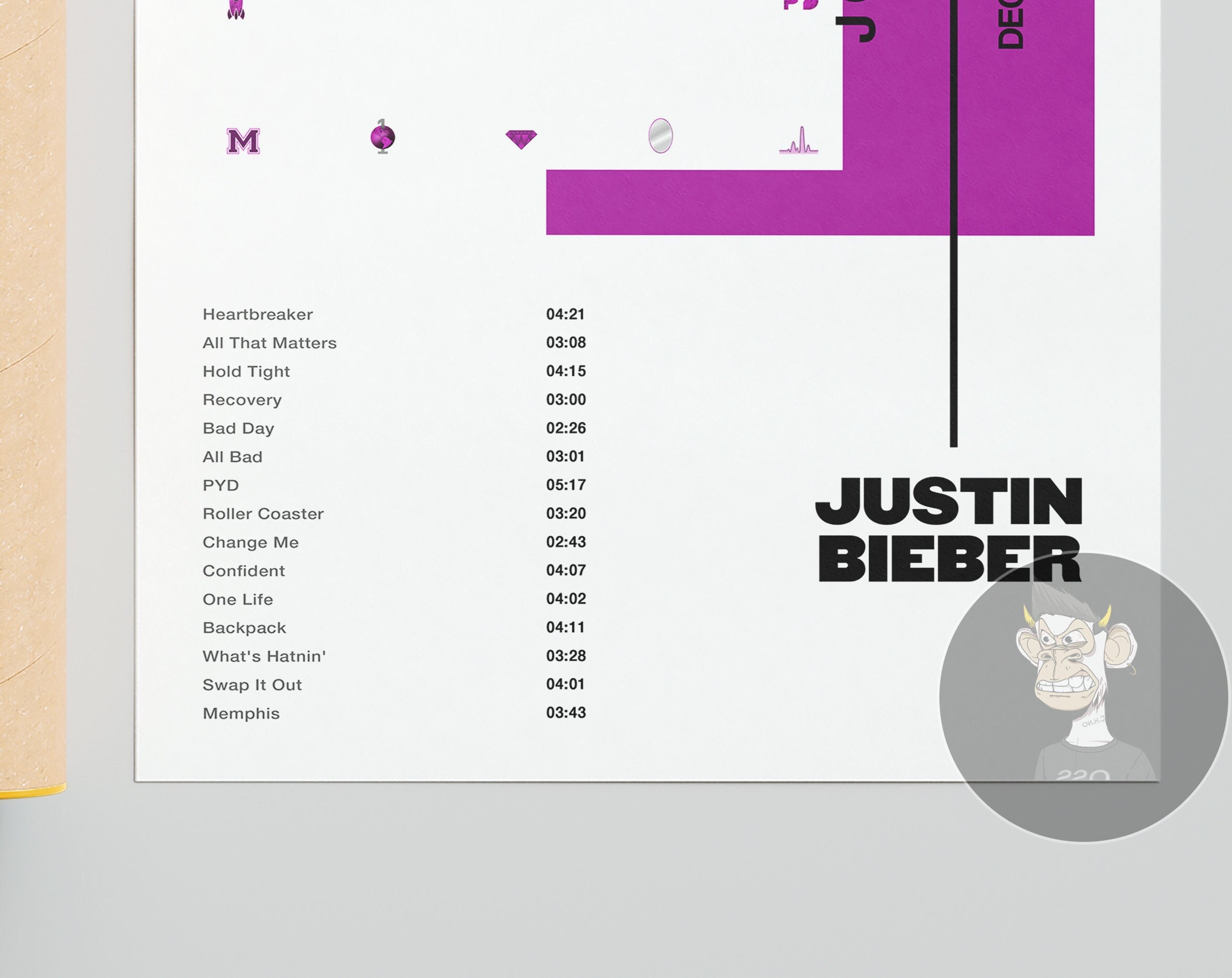 All Bad Justin Bieber Album Cover