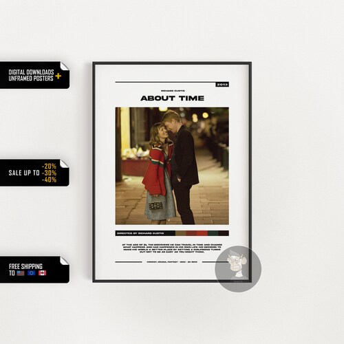 About Time Retro Vintage Poster Minimalist Movie Poster - Etsy