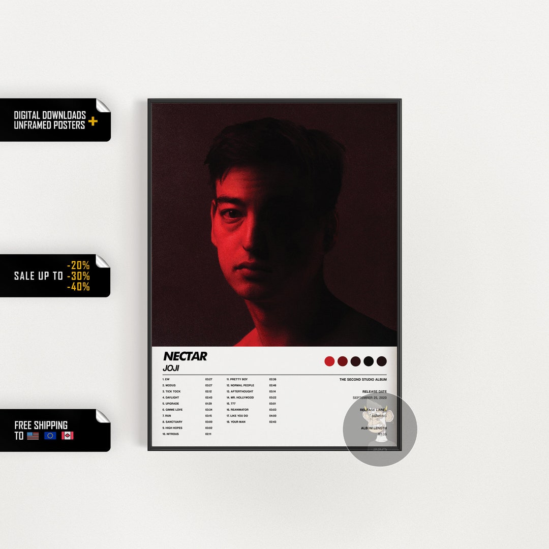 Joji Nectar póster de portada del álbum - Etsy México