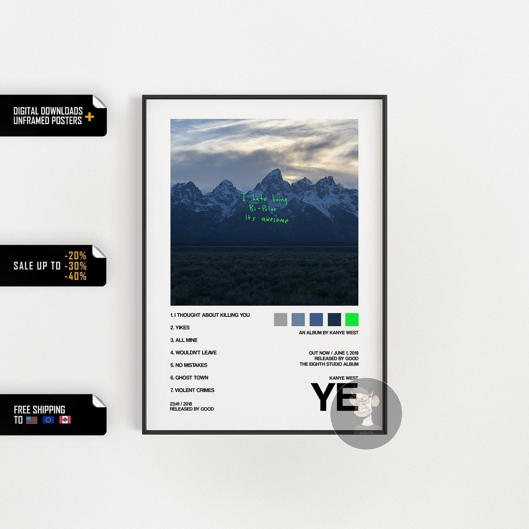 Kanye West Ye Album Cover Poster - Etsy.de