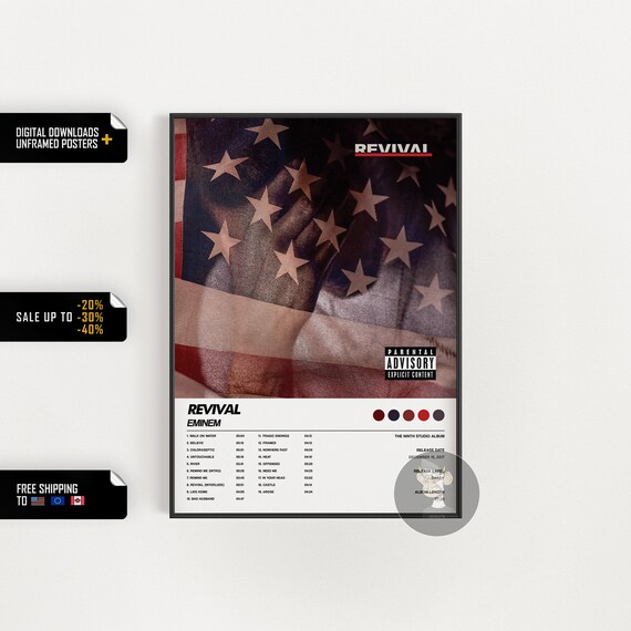 Eminem Revival Album Cover Poster | Etsy