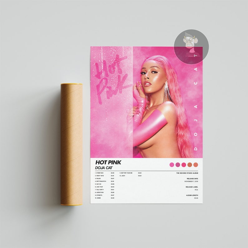 Doja Cat Hot Pink Album Cover Poster Etsy New Zealand