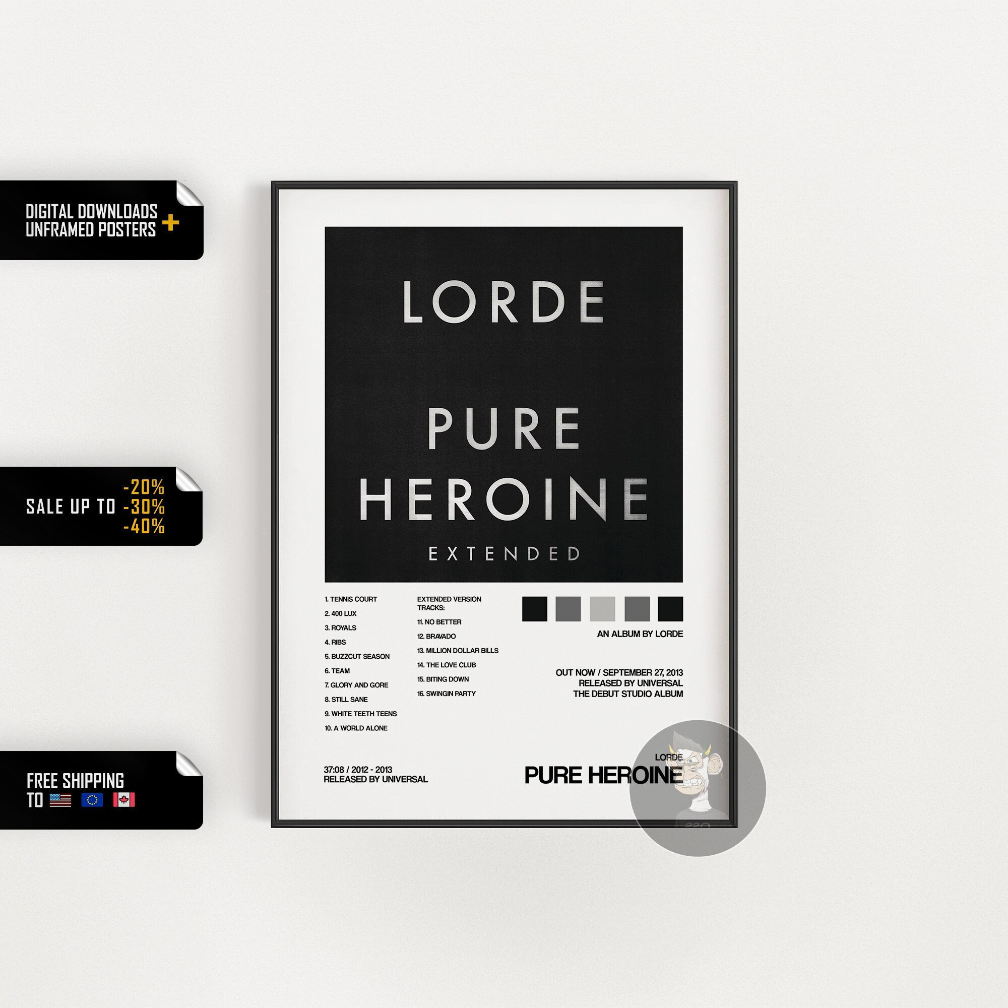 Lorde Pure Heroine Extended