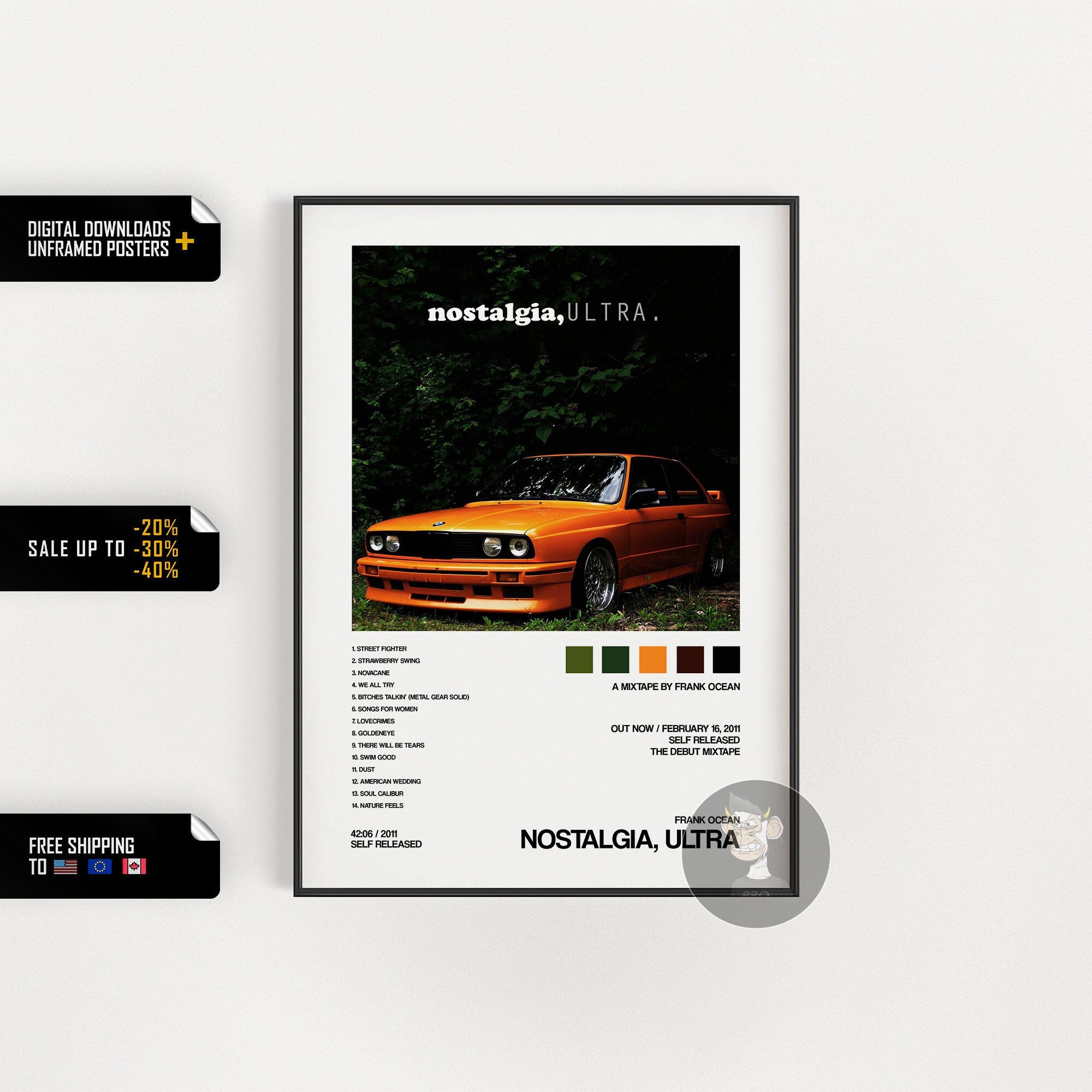 Frank Ocean Nostalgia Ultra Tracklist