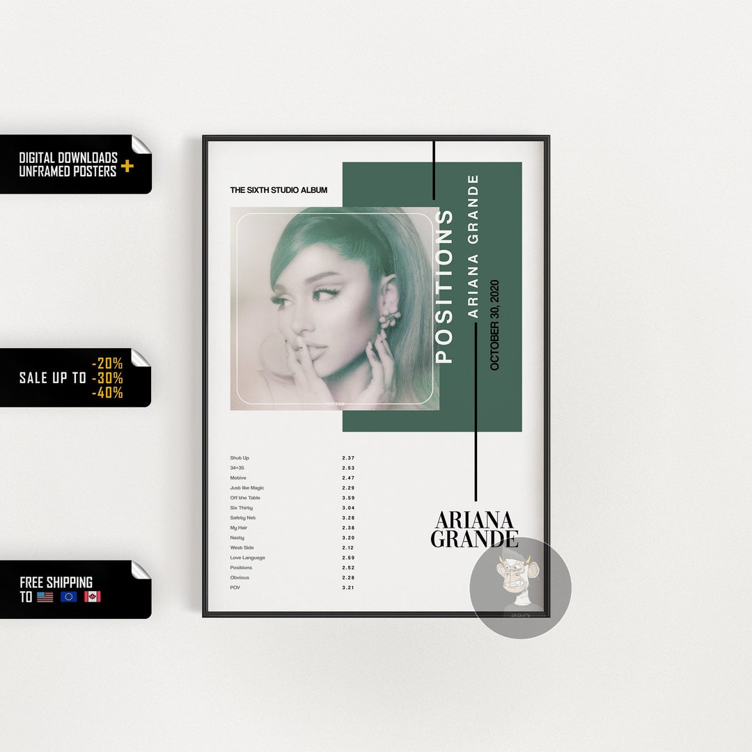 Ariana Grande Positions Album Cover Poster - Etsy