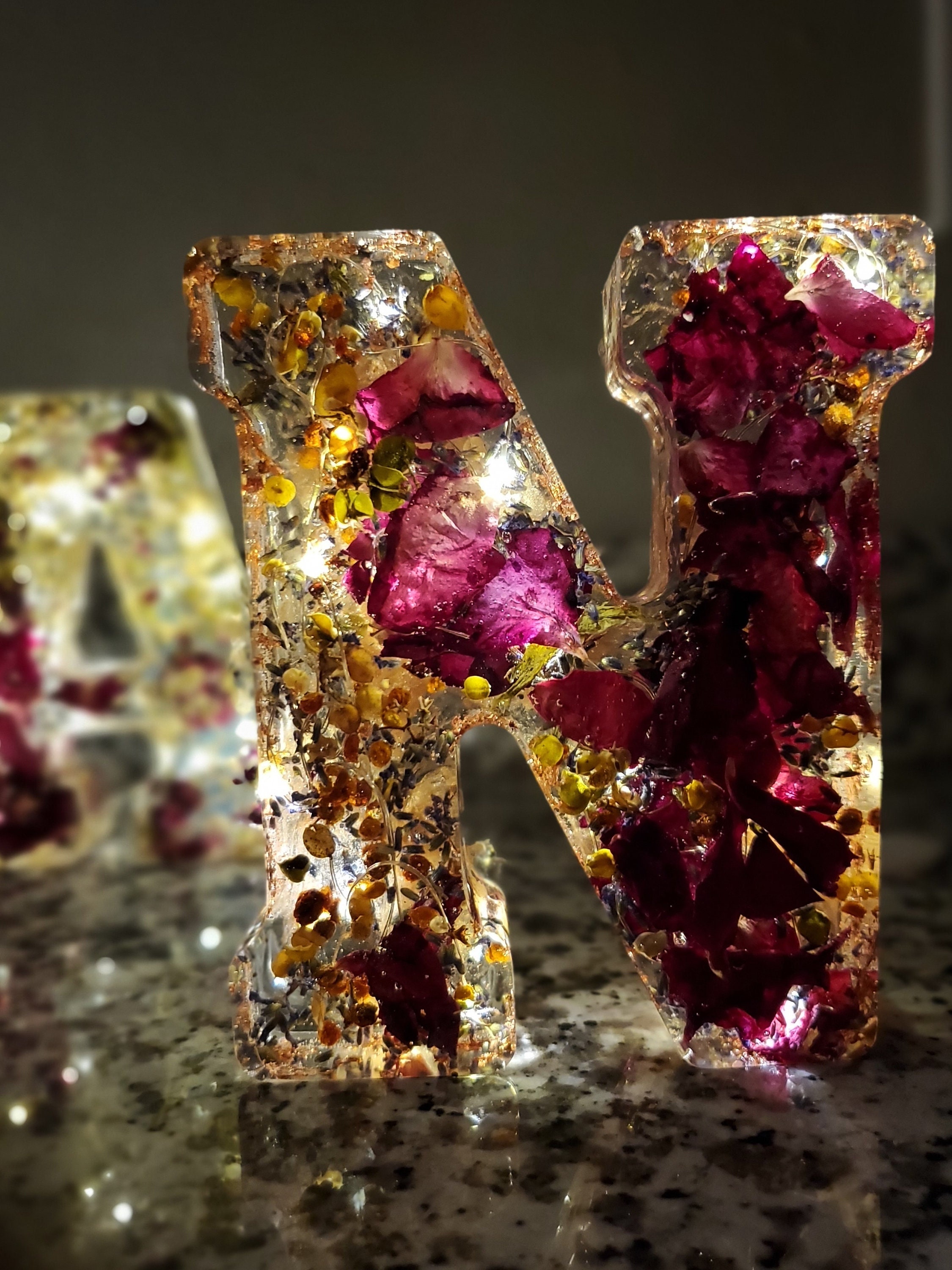 Baby Keepsake Resin Letter Pregnancy Personalized Gift - Etsy