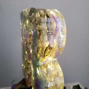 Custom LED Light Epoxy Resin Letter Handcrafted Dried Flowers Decor ...