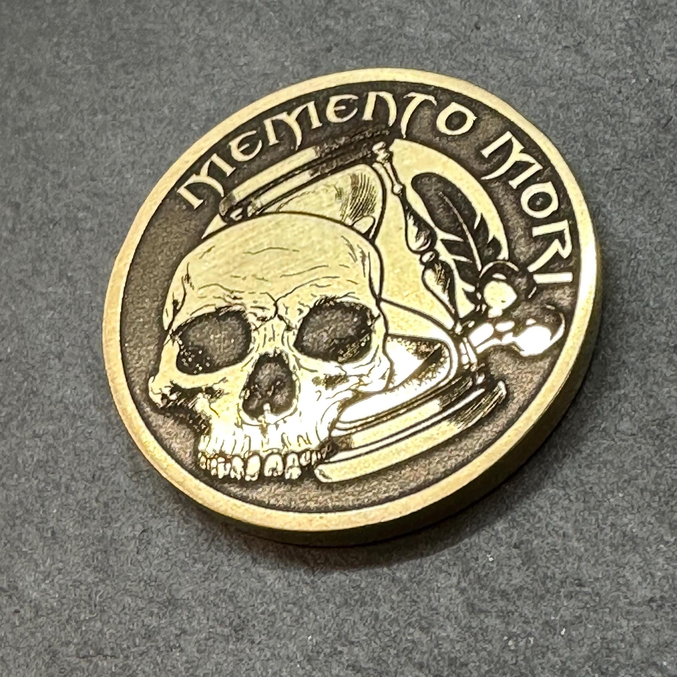Laser Engraved Brass Memento Mori Coin(double Sided) - Etsy