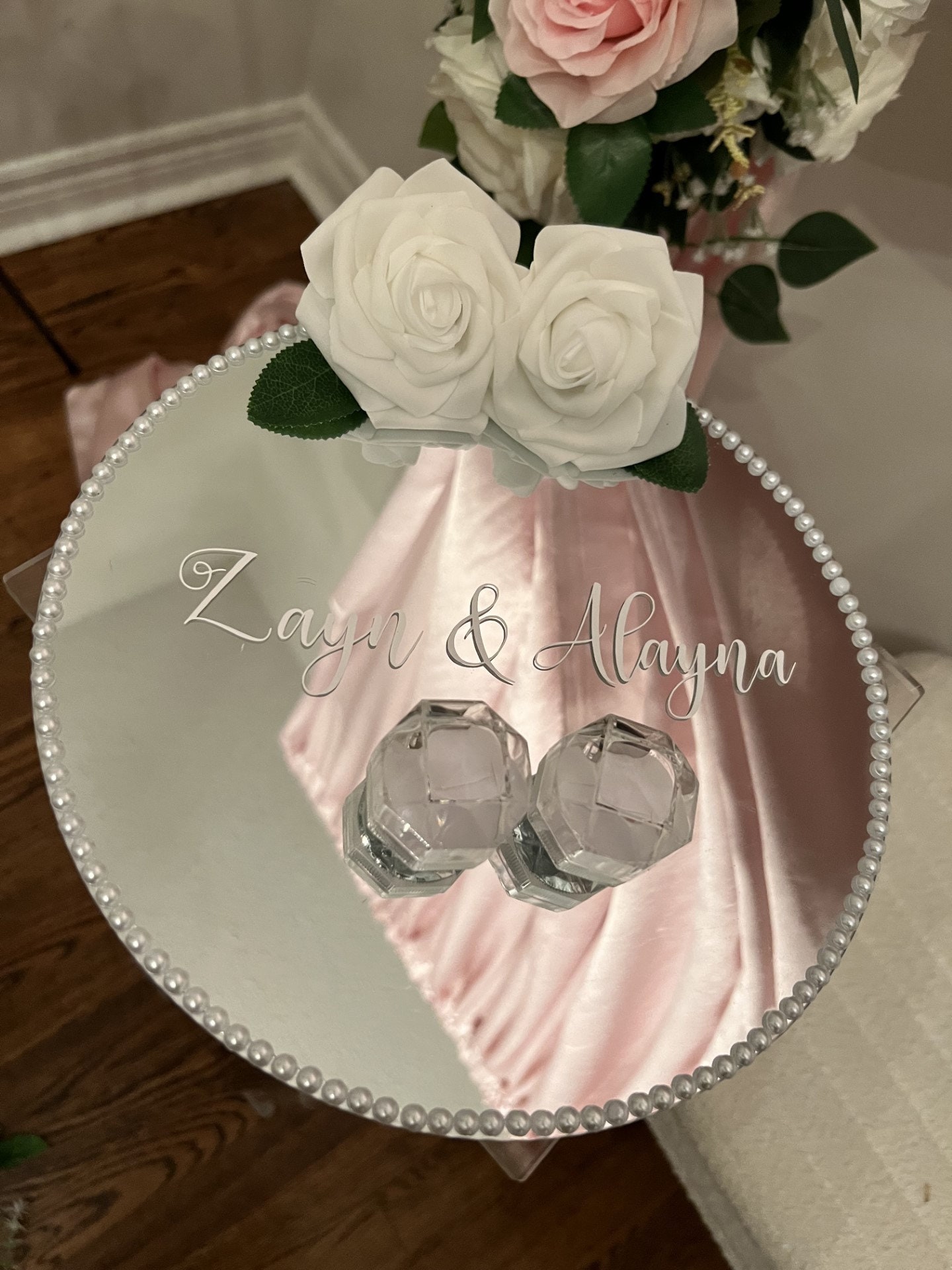 Custom Ring Plate Engagement Ring Plate Nikkah Ring Plate Wedding Ring ...