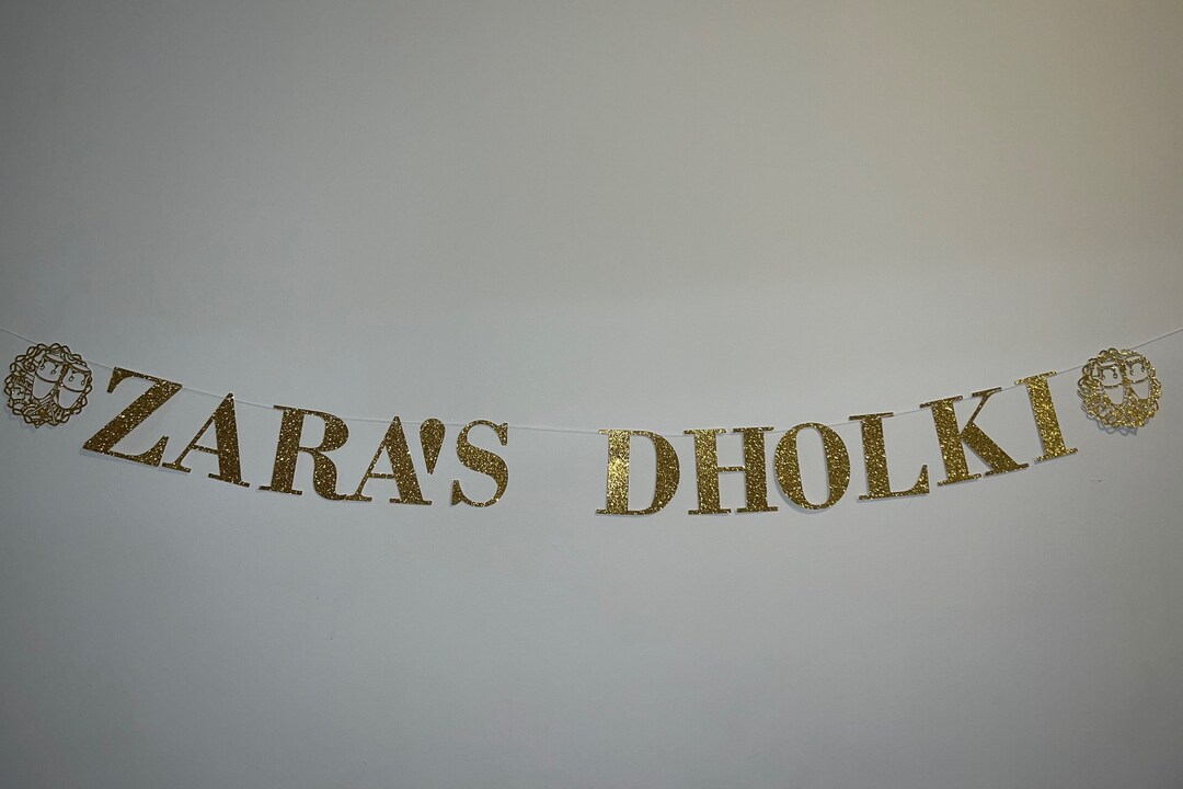 Custom Dholki Banner for Dholkis, Mayun, Mehndi, and Wedding Events ...
