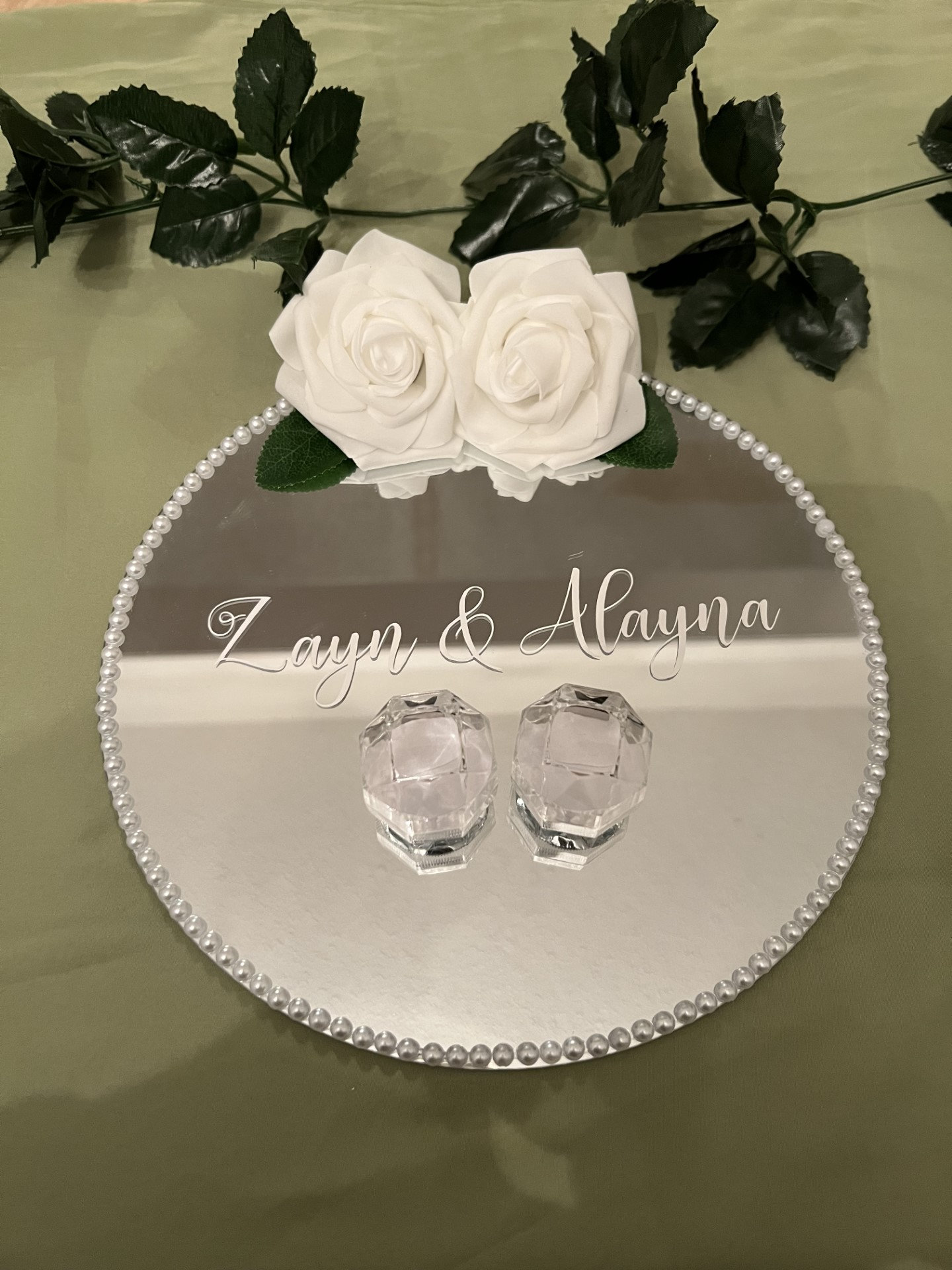 Custom Ring Plate Engagement Ring Plate Nikkah Ring Plate Wedding Ring ...