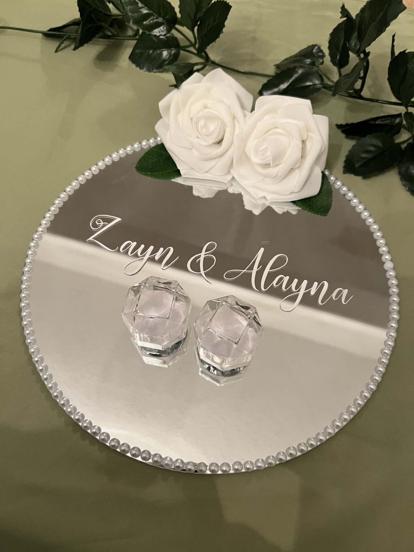 Custom Ring Plate Engagement Ring Plate Nikkah Ring Plate Wedding Ring ...