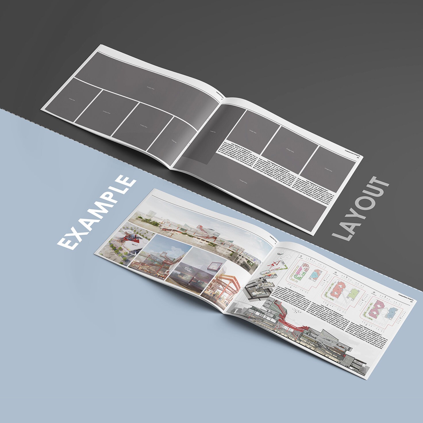 Architecture Portfolio Bundle "grayscale" Edition | Interior Design ...