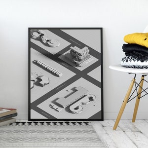 City of Architecture Printable Art, Digital Poster, Architecture Art ...