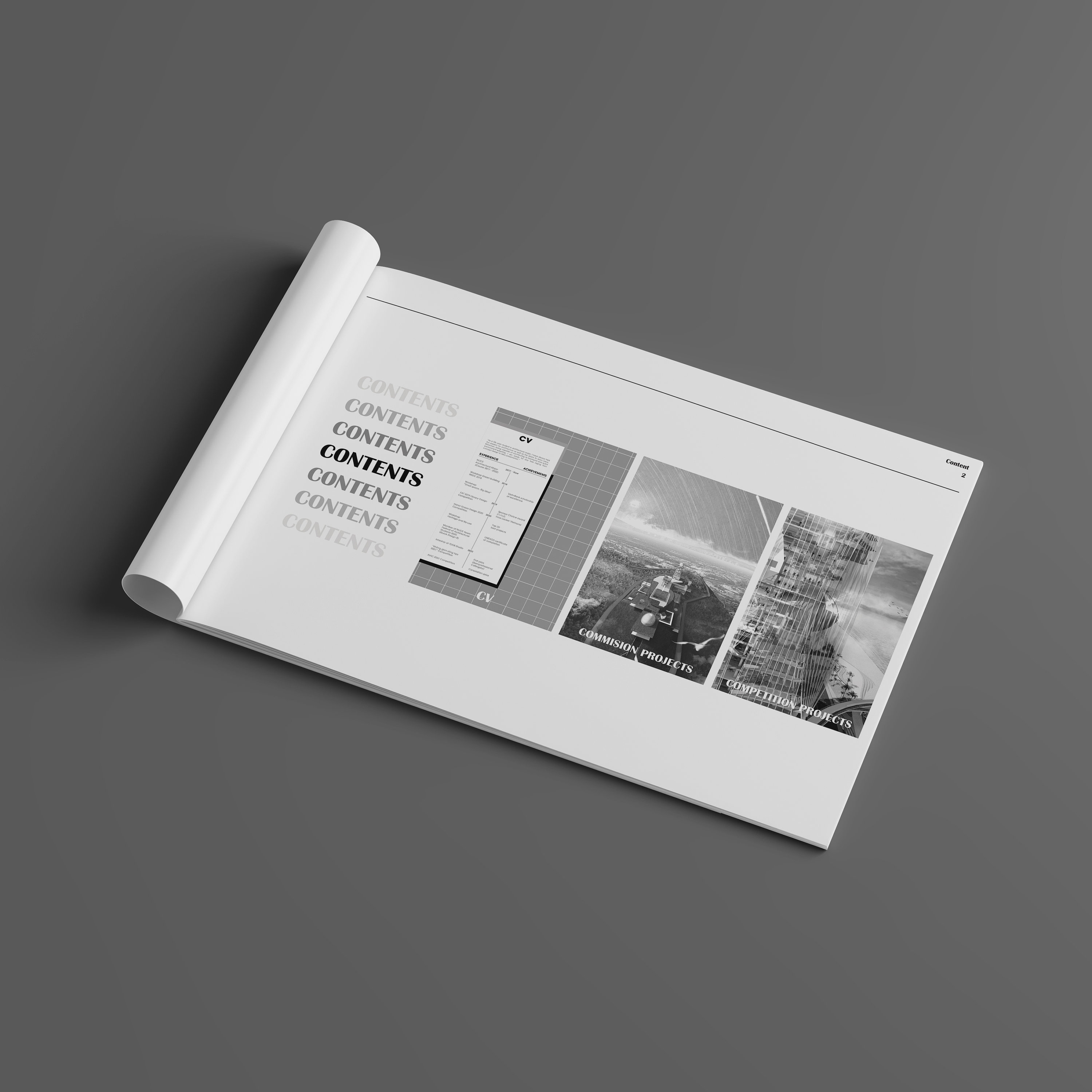 Architecture Portfolio Template: Grayscale Edition Vol.3 (canva ...