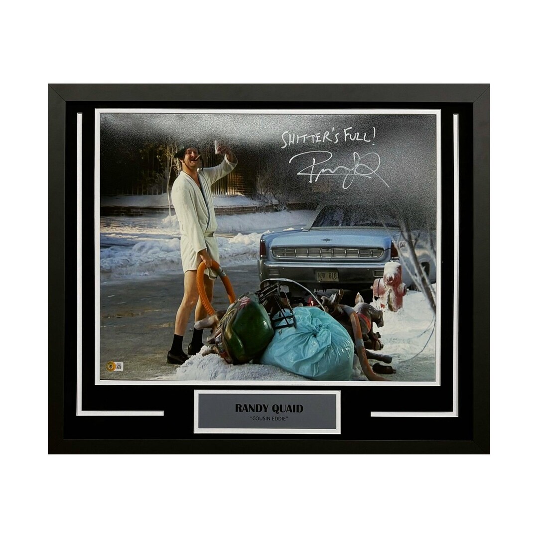 Randy Quaid Shter's Full Hand Signed & Framed 16x20 Christmas Vacation ...