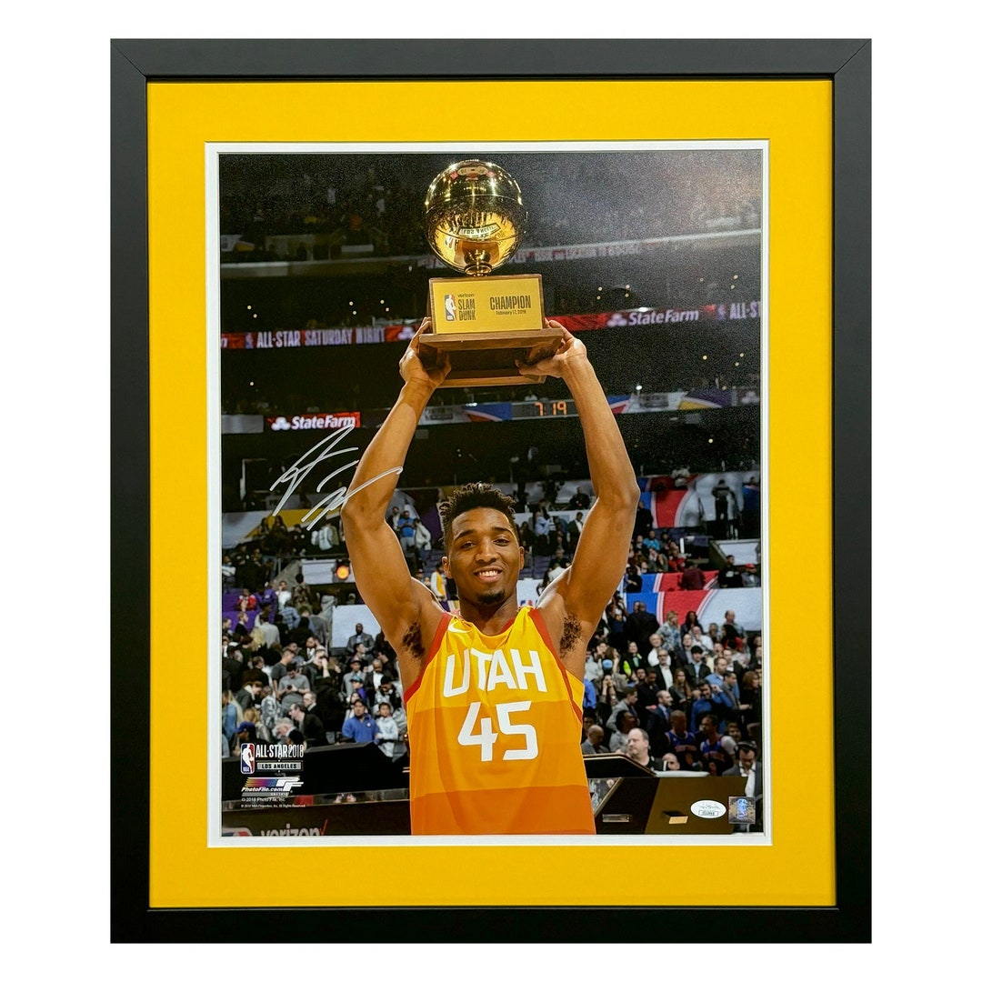 Donovan Mitchell Signed Utah Jazz Framed 16x20 Photo - Etsy