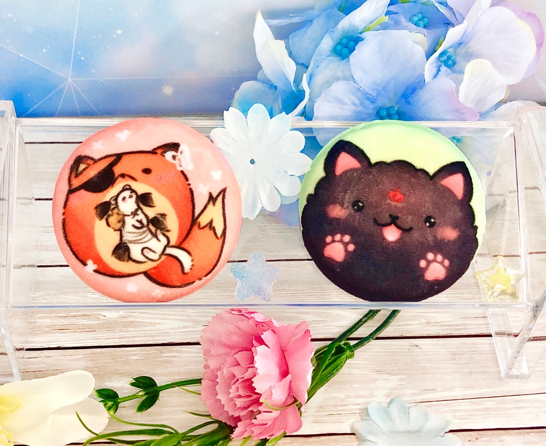 Bingpup & Huachonk Squishy Plush Buttons || MXTX SVSSS / TGCF Soft Plush Aluminum Tinplate ...