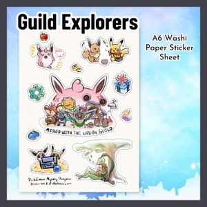 PMD Guild Explorers – Wigglytuff's Guild, Celebi Grovyle, Eevee Pikachu ...