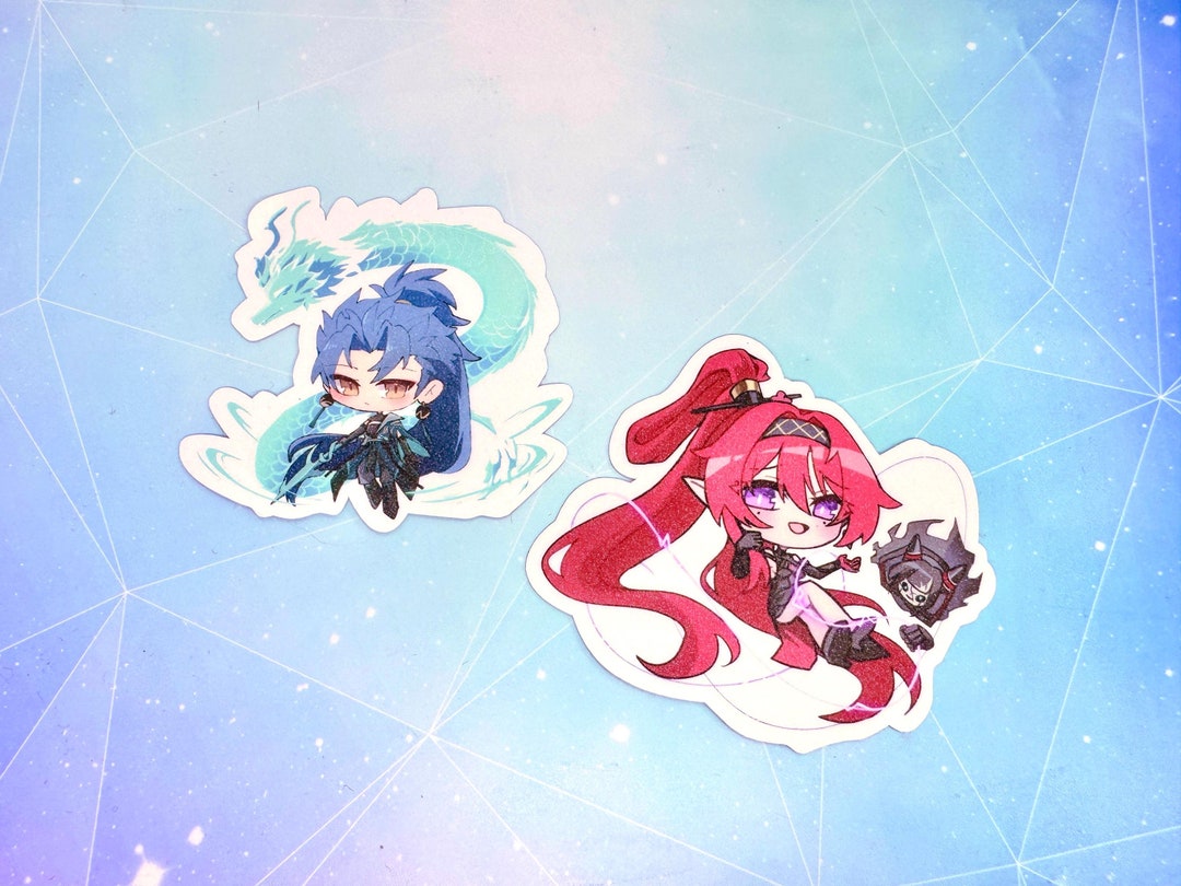 Wuthering Waves Stickers Jiyan & Yinlin Waterproof Stationery Stickers ...