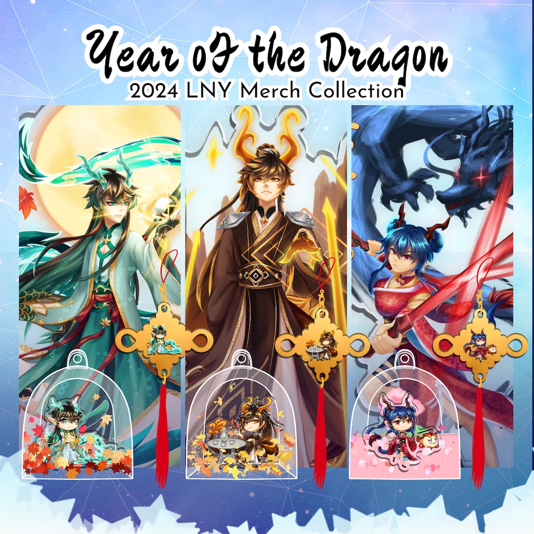 Dan Heng, Zhongli, Chen LNY 2024 Dragons Collection Genshin, HSR ...