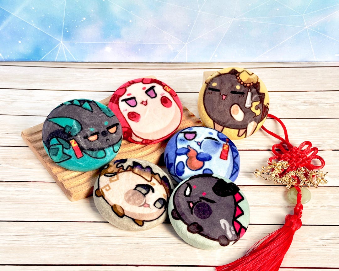 Arknights Dragons Beans Plush Buttons – Chongyue Nian Dusk Ling Shu Yu ...
