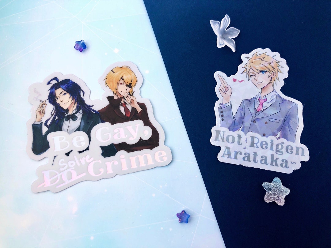 Sherliam James Bonde Holographic Stickers Moriarty the Patriot Stationery for Laptop, Hydroflask ...