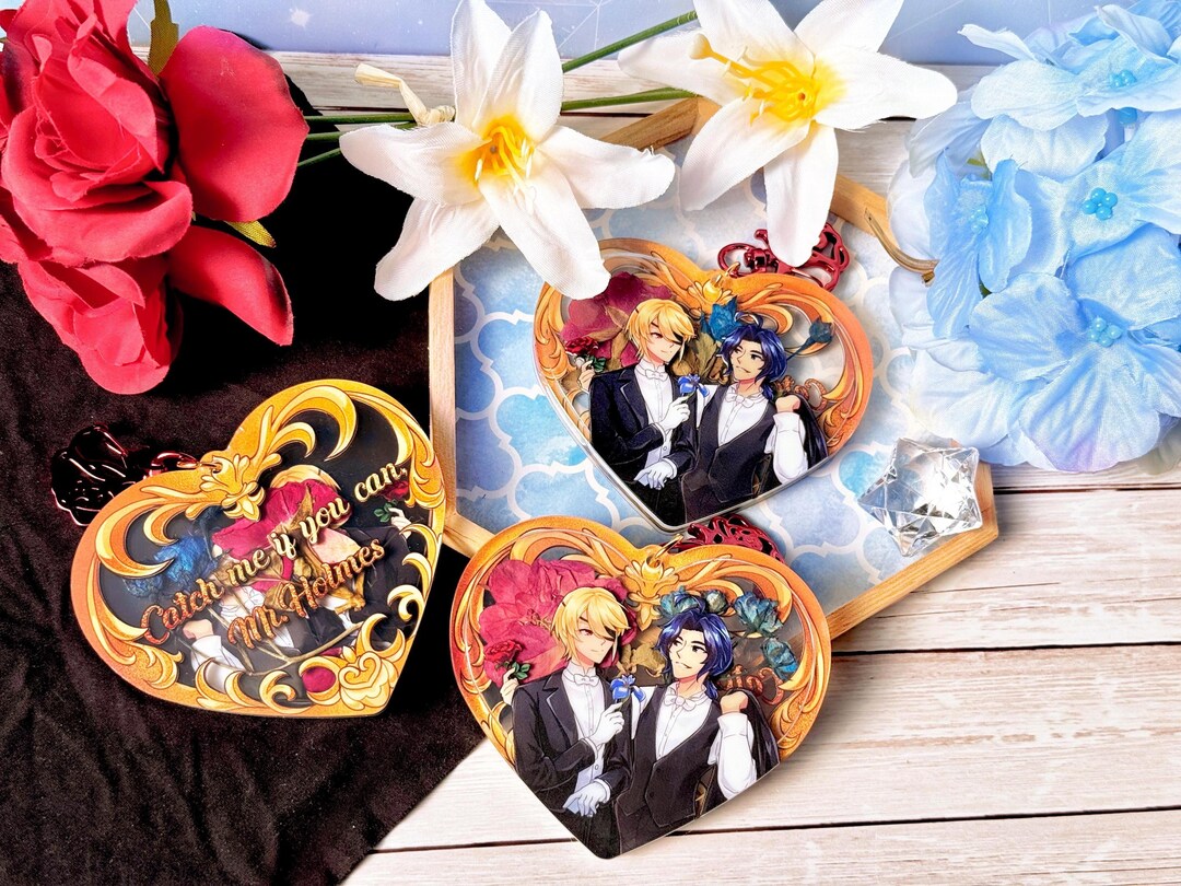 Wedding Roses— Sherlock X William 3.5" Dried Flower Charm || Moriarty ...