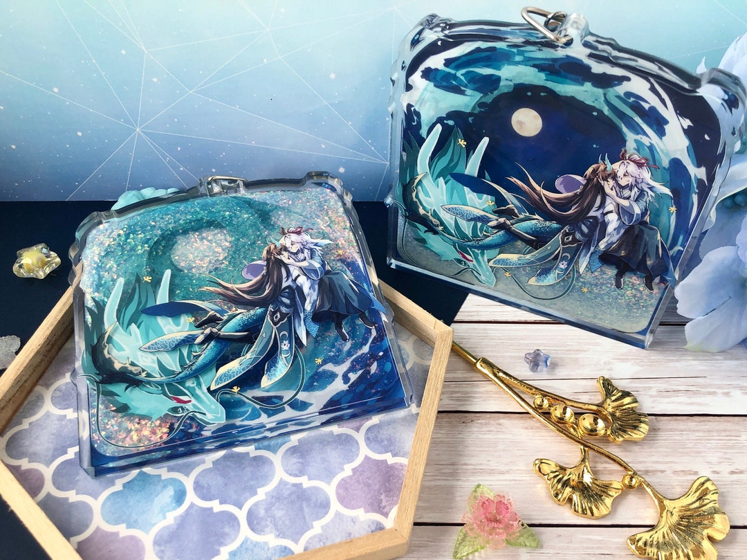 Dan Heng X Jing Yuan (lunarescent Depths) Quicksand Keychain || Honkai ...