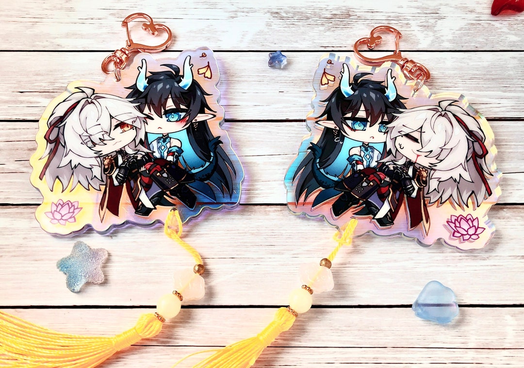Hengjing after the Battle Tassel Keychain Dan Heng & Jing Yuan Honkai ...