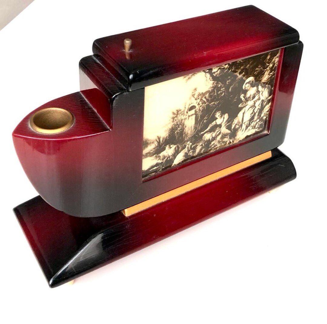 Rare Italian Music Box / Cigarette Case for Ten King Size Cigarettes ...