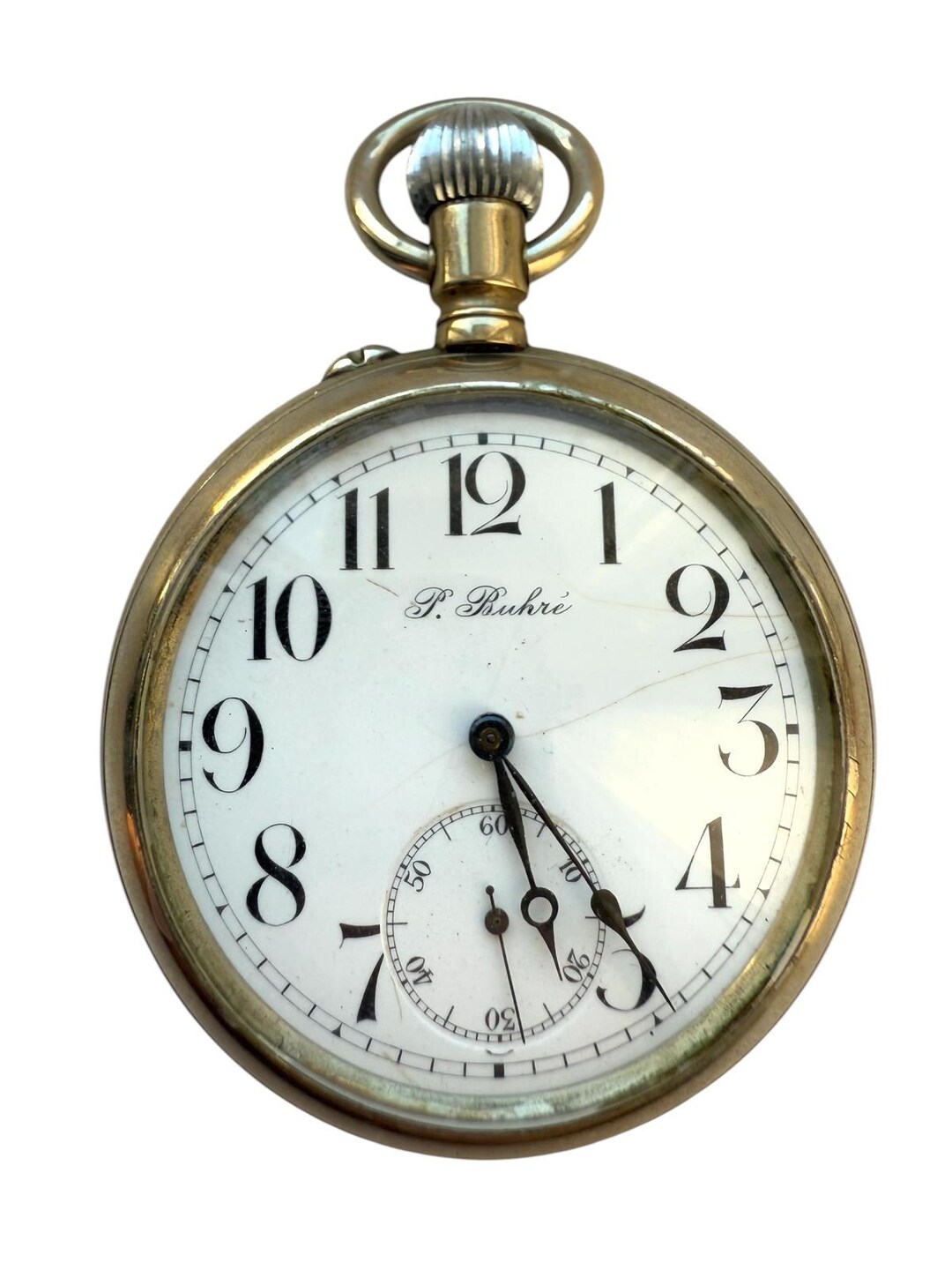 Pavel Buhre Antique Pocket Watch Manual Winding Russia Big Size Rare ...