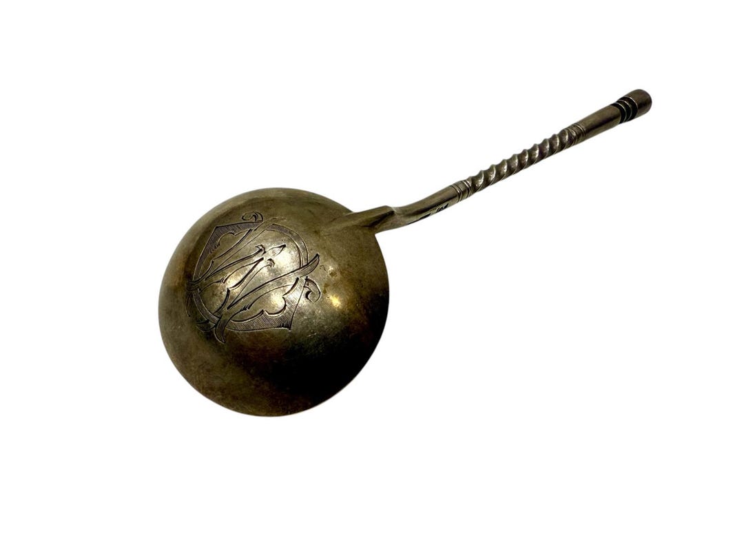 Russian Antique Solid Silver Caviar Spoon 84 Zolotniki Hallmark 48gr ...
