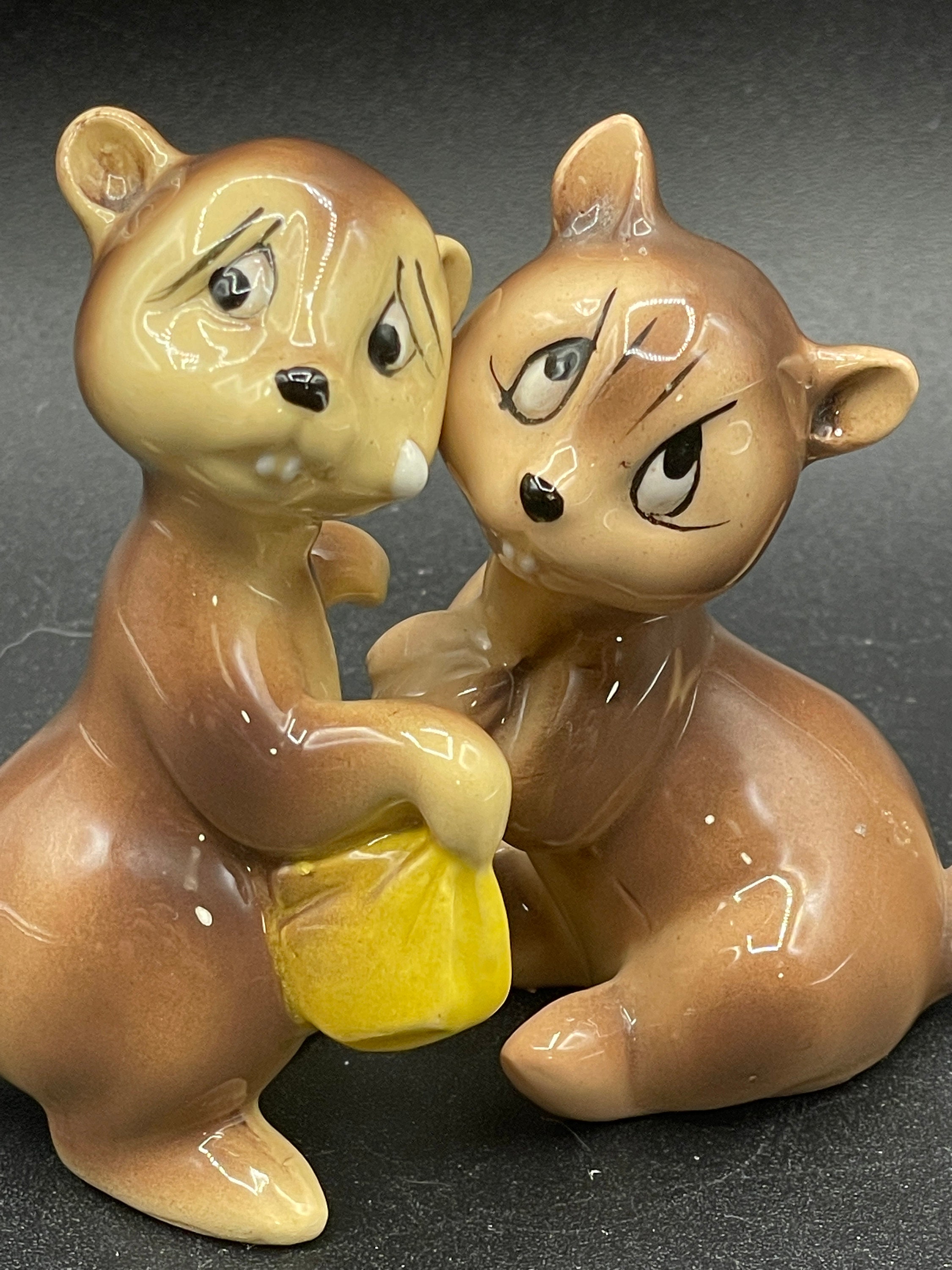 Vintage Made in Japan Sad Beaver Salt and Pepper Shaker Figurines - Etsy