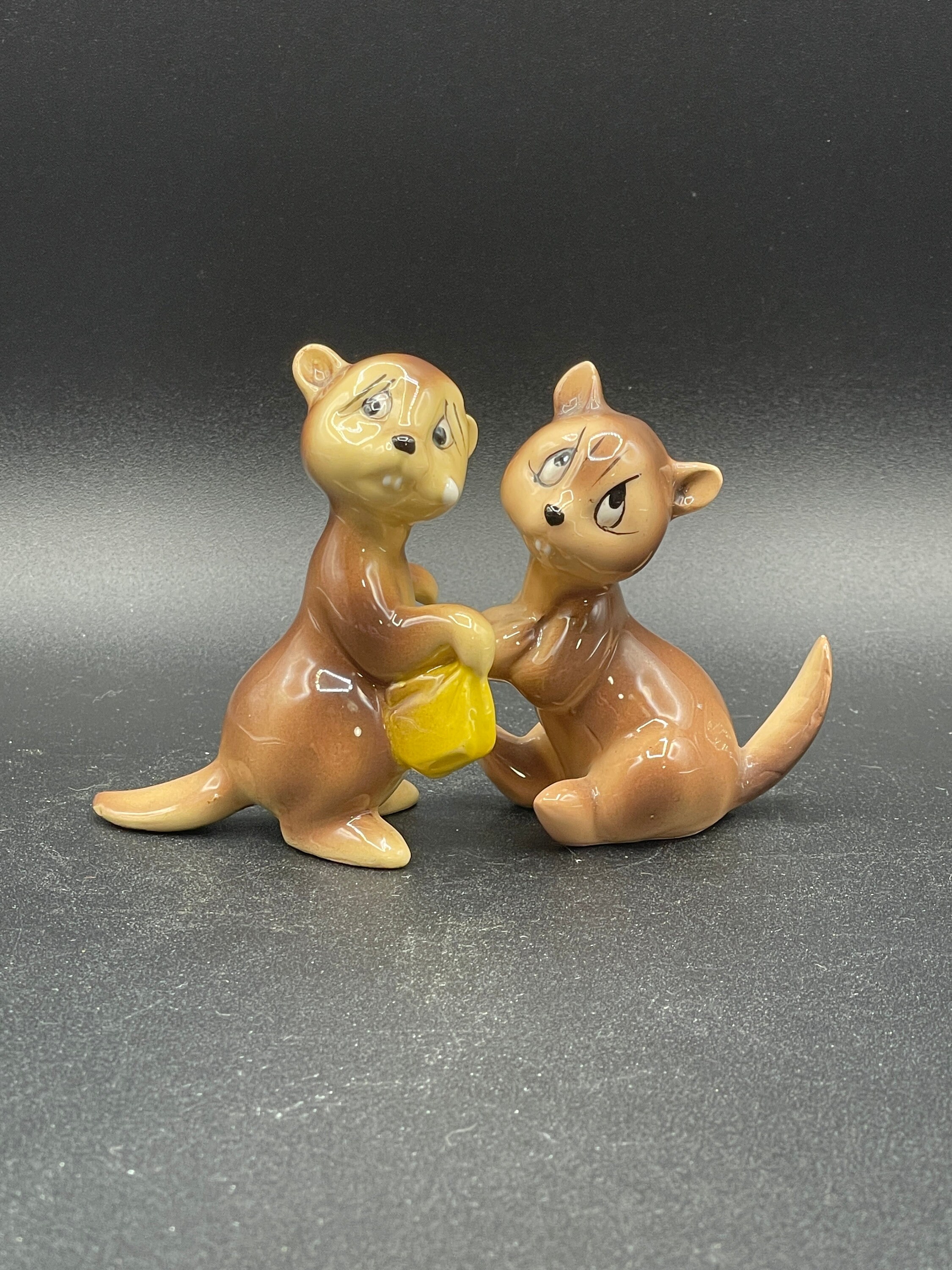 Vintage Made in Japan Sad Beaver Salt and Pepper Shaker Figurines - Etsy