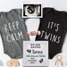 Keep Calm It's Twins Digital Pregnancy Announcement | Customizable ...