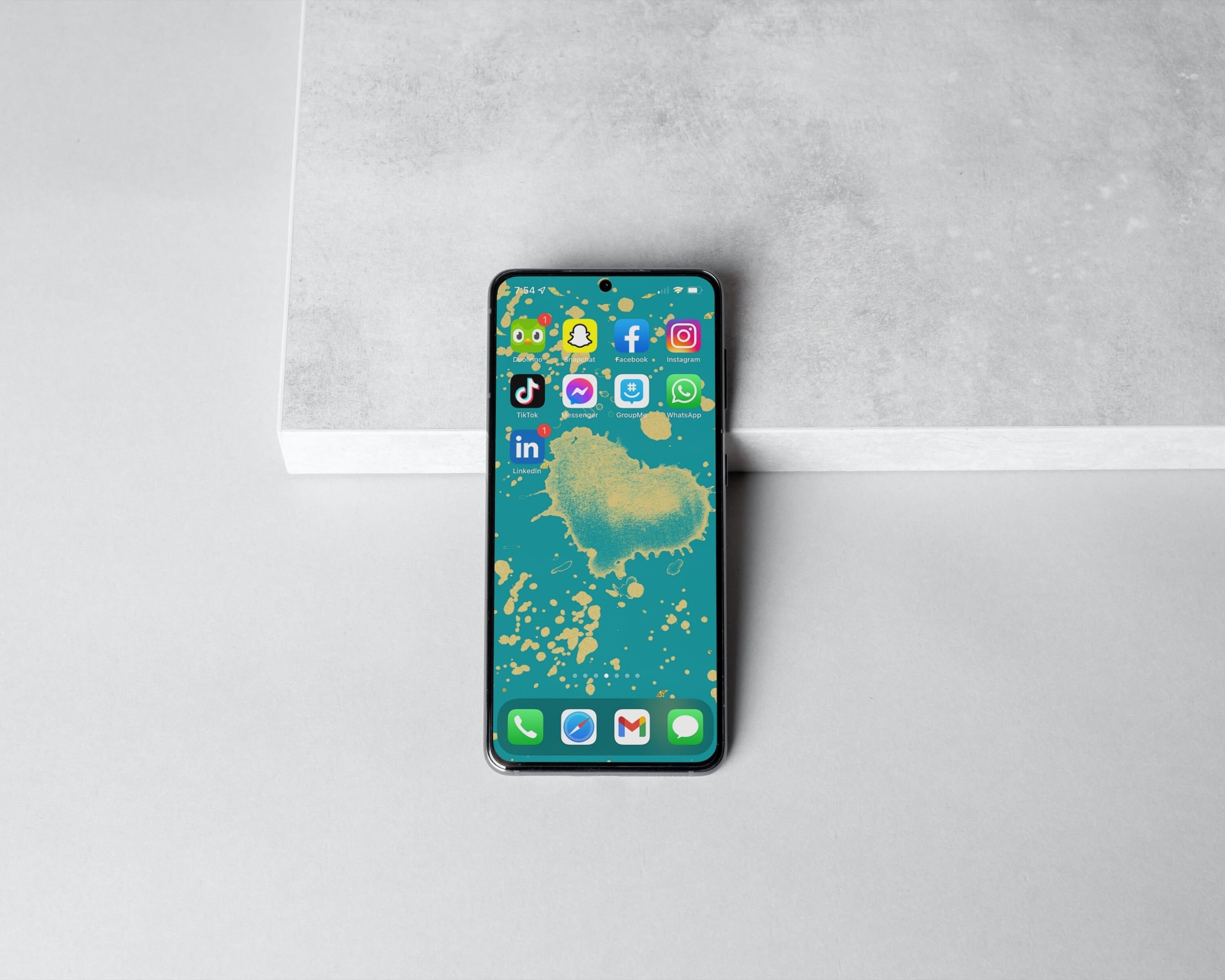 Splash Heart, Phone Background for iPhone / Android , Phone Background ...