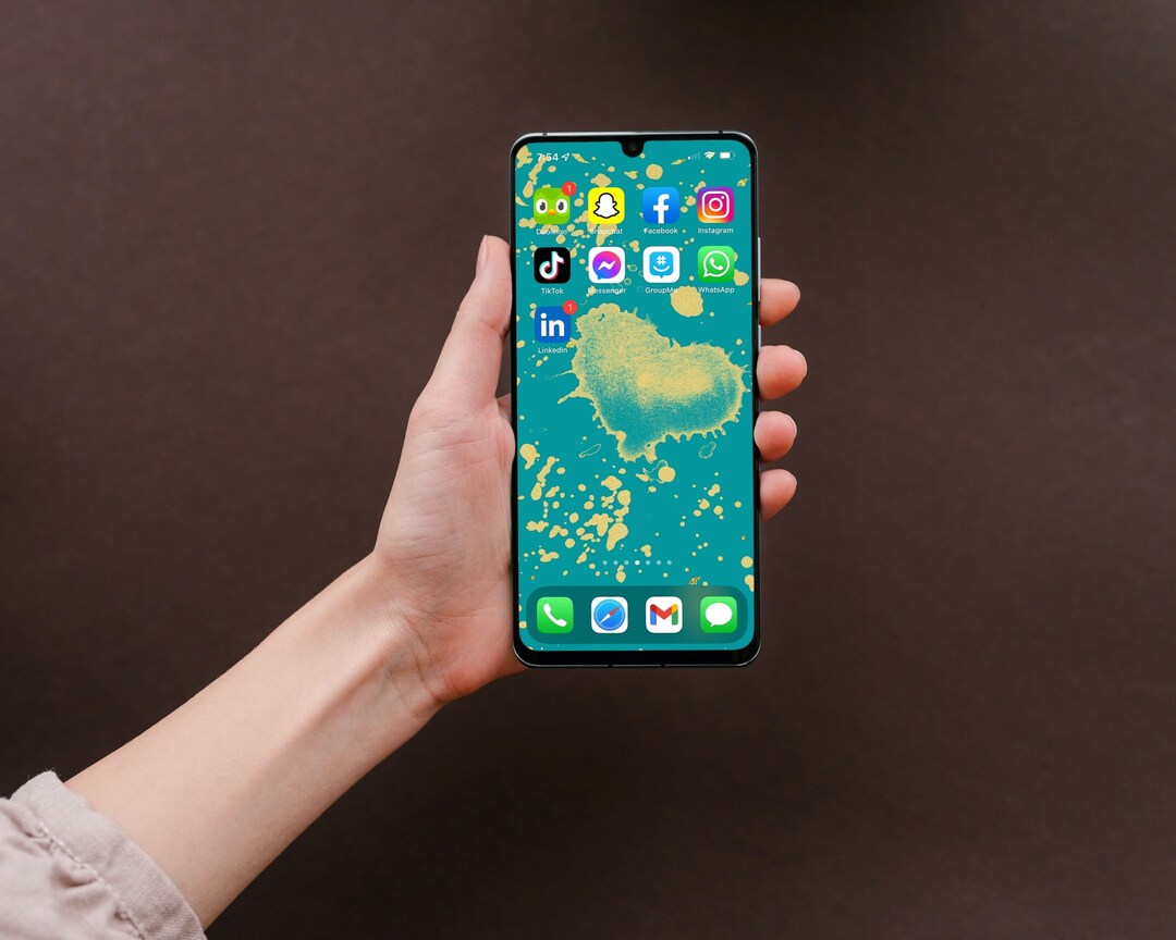 Splash Heart, Phone Background for iPhone / Android , Phone Background ...