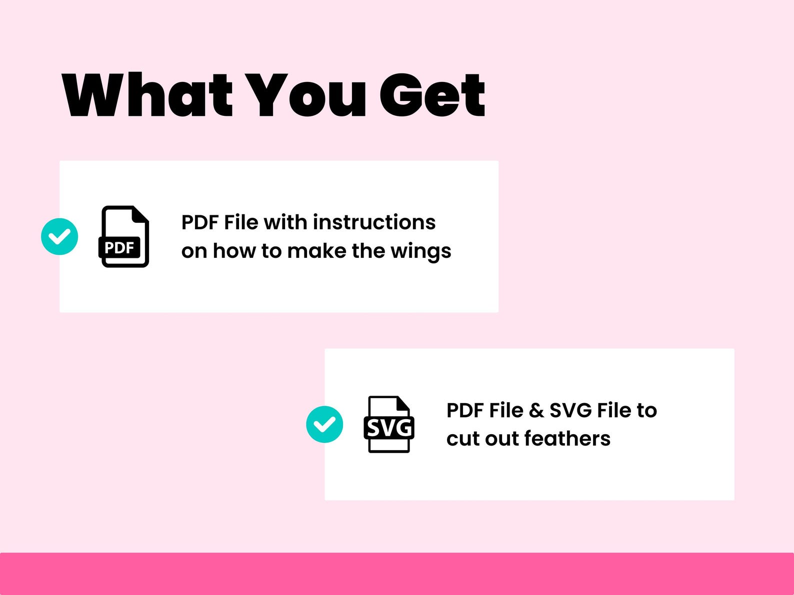 DIY Paper Feather Wings Template | Rainbow Pride Photo Booth (SVG, PDF ...