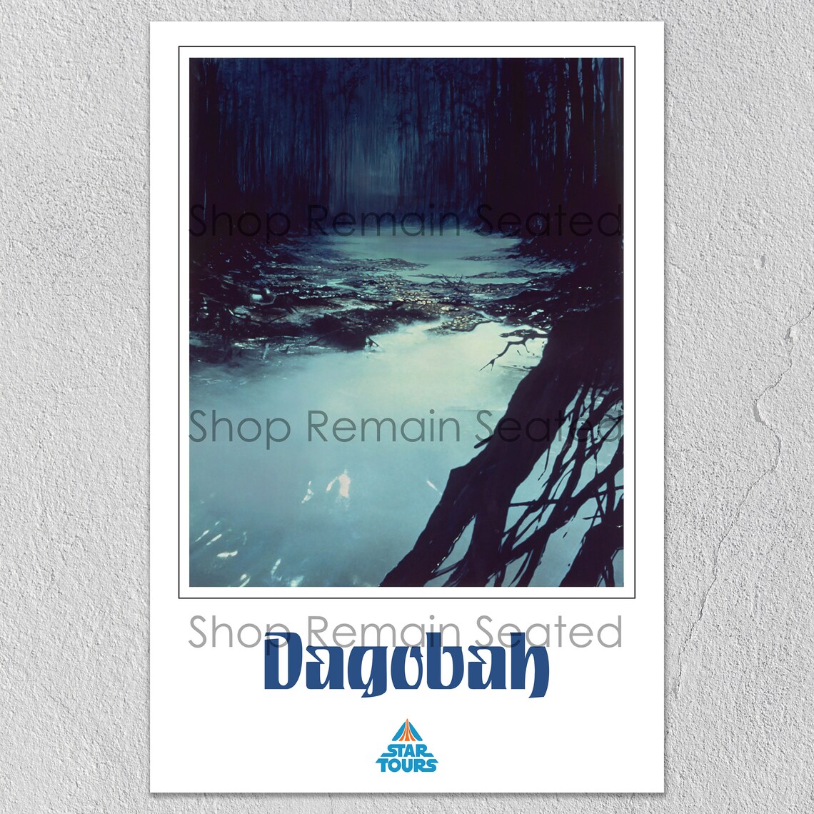 Star Tours Dagobah Poster | Swamp Vintage Art From Empire Strikes Back ...