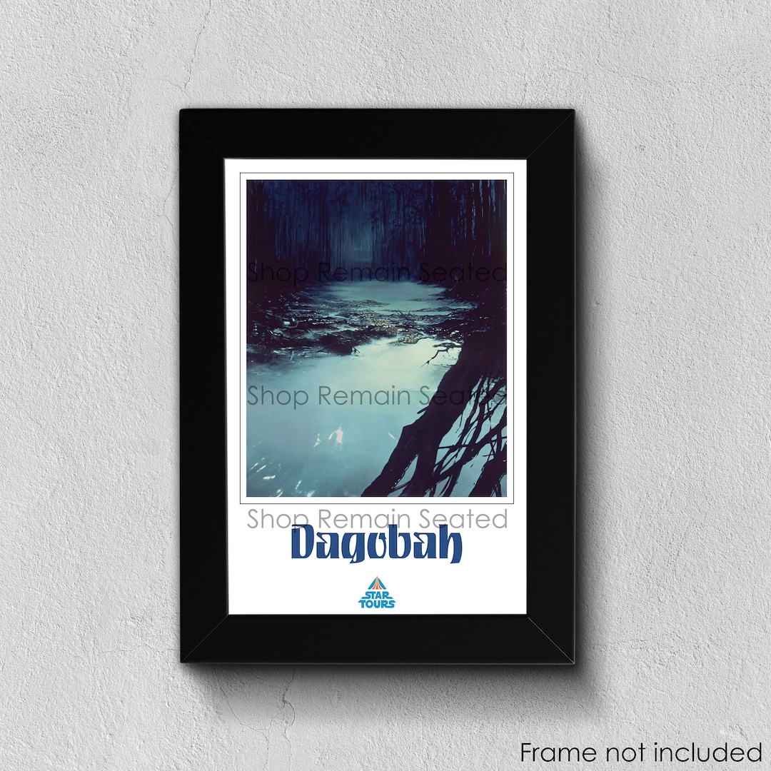 Star Tours Dagobah Poster | Swamp Vintage Art From Empire Strikes Back ...